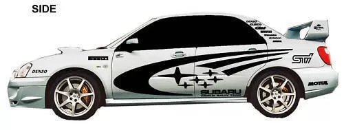 Subaru Impreza Wrx Sti Wrc Full Rally Stars Vinyl Aufkleber Set jede Farbe volle GroBe