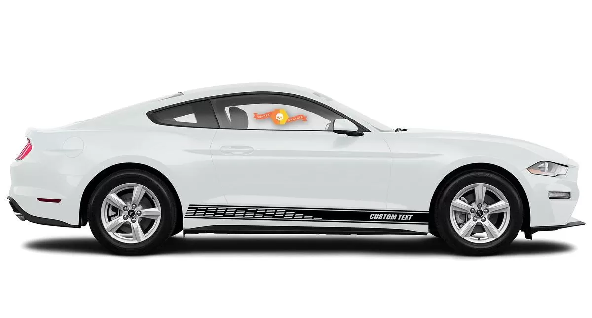 Racing Rocker Panel Stripes Vinyl Aufkleber fur Ford Mustang 2020